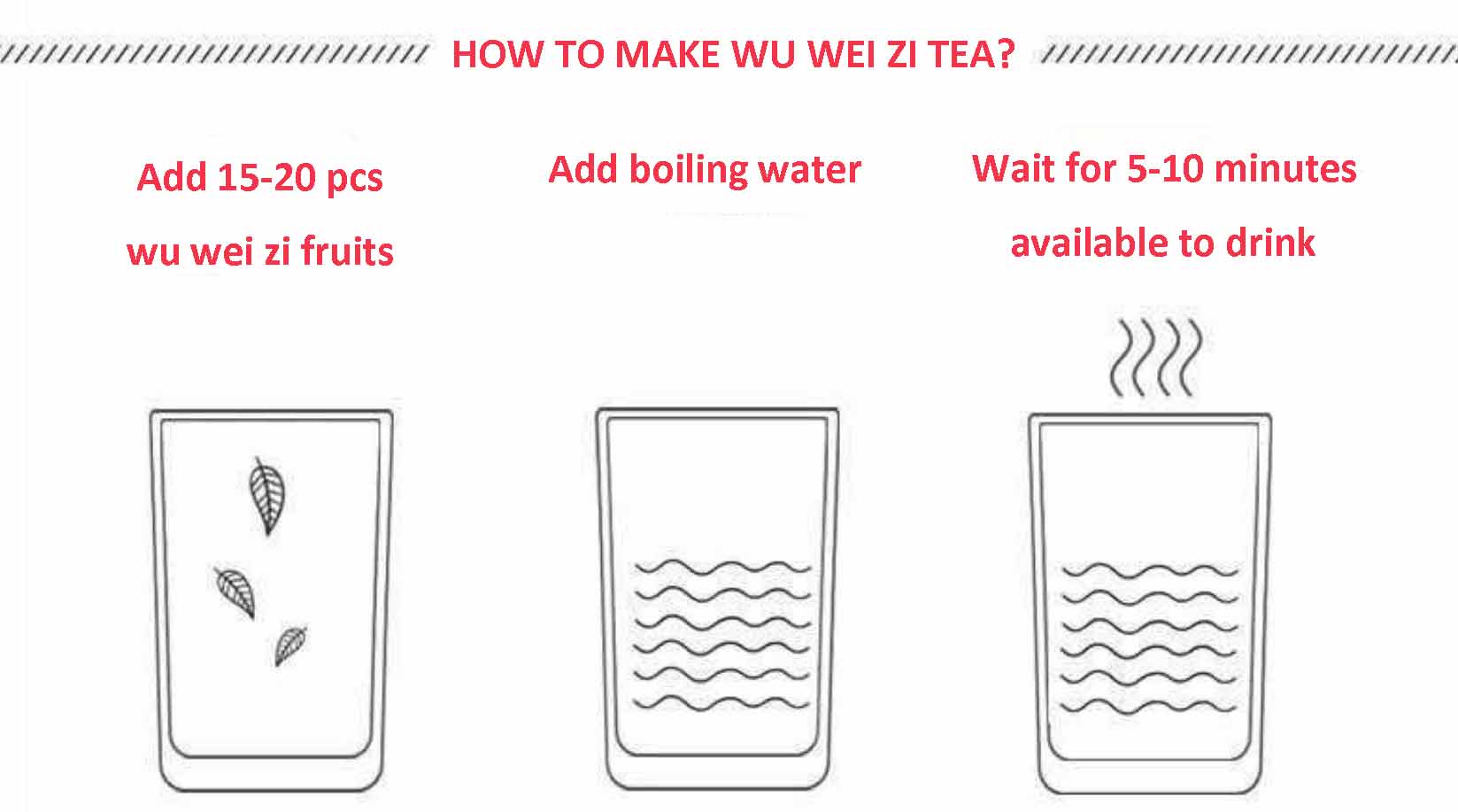 Wu Wei Tea - Wu Wei Zi Tea - Schizandra Tea - Native Chinese